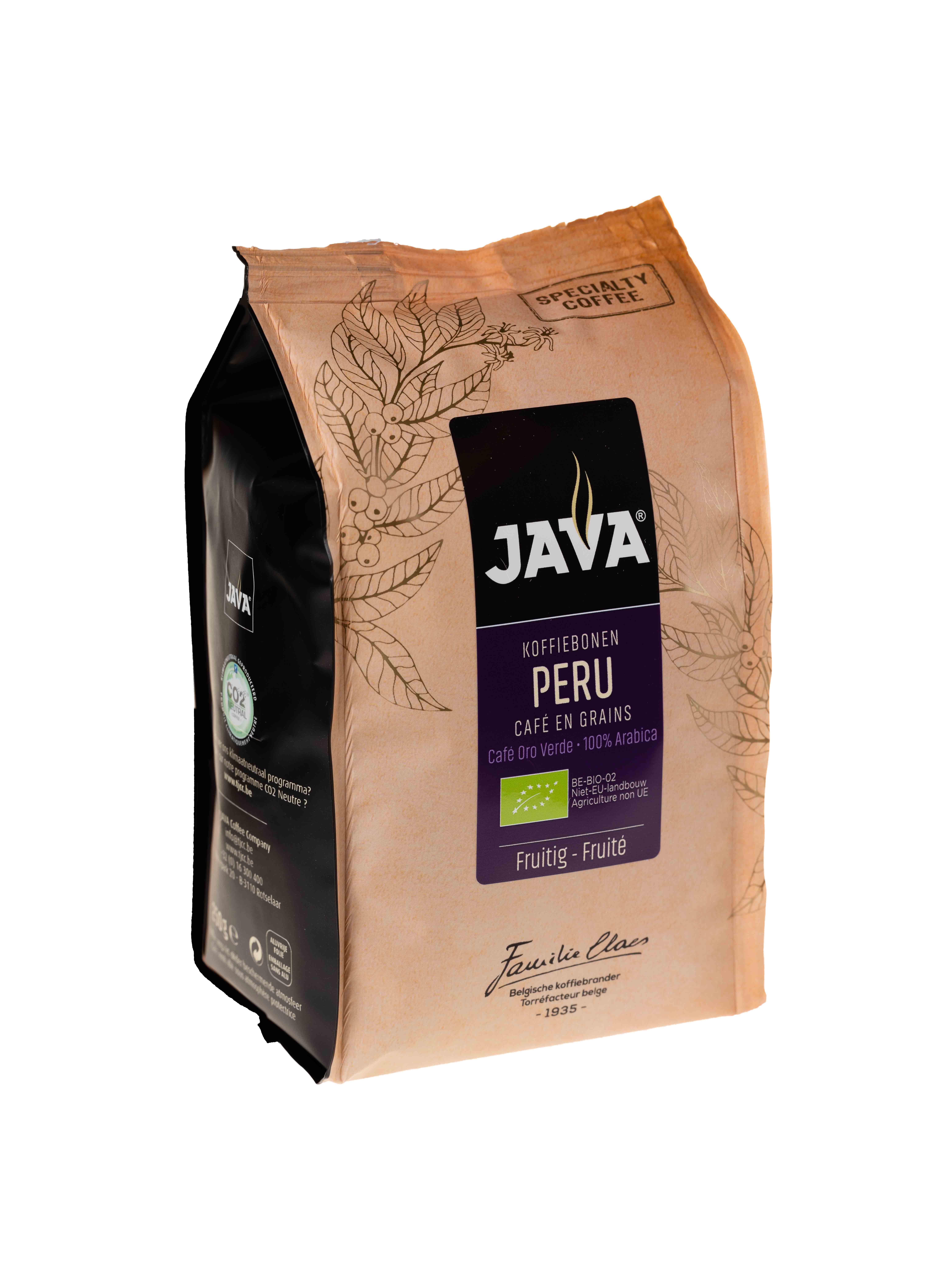 Java Café en grains Peru Bio-Organic | Labelinfo